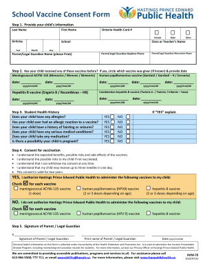 Fillable Online Vaccine Preventable Diseases Program IMMUNIZATION ...