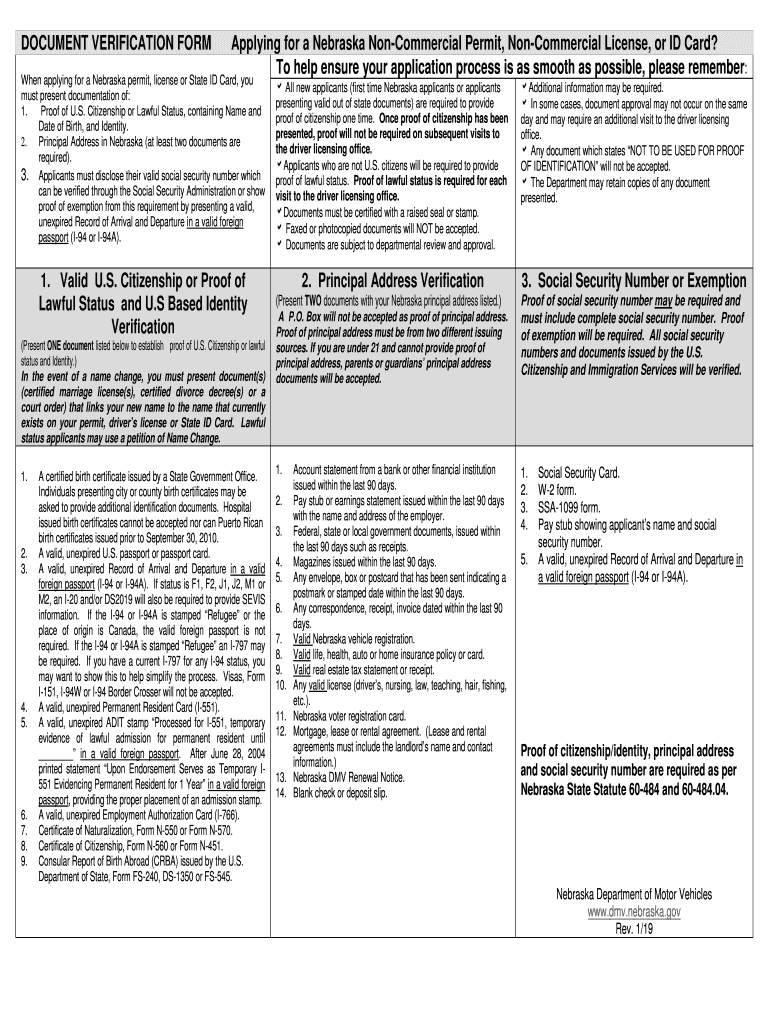 Fillable Online State Identification Card (ID)Nebraska Department of ...