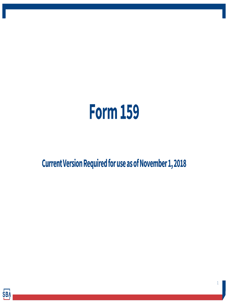 Fillable Online How to fill out SBA Form 159: Step-by-step guidefinder ...