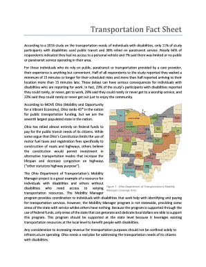 Fillable Online ddc ohio Transportation Fact Sheet. Transportation Fact ...