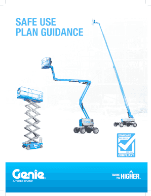 Fillable Online MOBILE ELEVATING WORK PLATFORM SAFE USE PLAN OVERVIEW ...