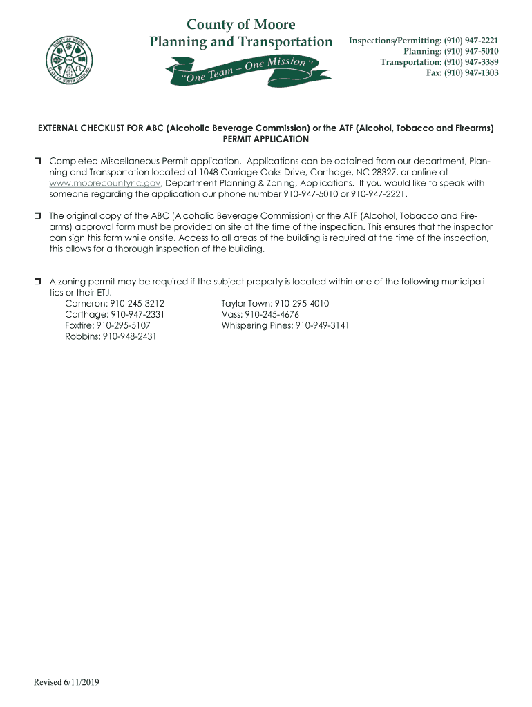 Fillable Online ABC/ATF Permit Application Packet Fax Email Print ...