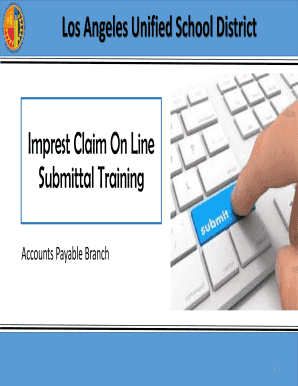 Fillable Online Imprest Claim On Line Processing Fax Email Print ...
