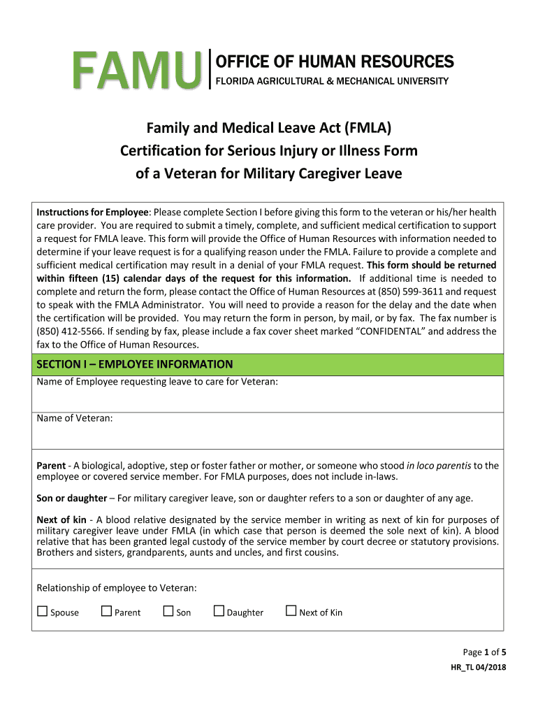 Fillable Online Certification for Serious Injury or Illness Form Fax ...