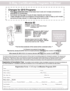 Fillable Online X-Ray Certification Program 50-Hour Fax Email Print ...
