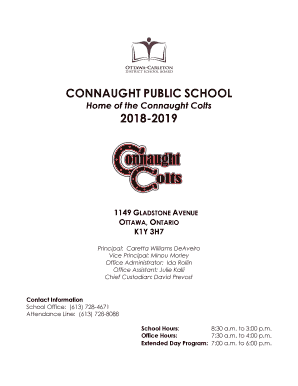 Fillable Online CONNAUGHT PUBLIC SCHOOL - connaughtps.ocdsb.ca Fax ...