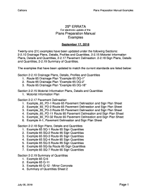 Fillable Online 25th ERRATA Plans Preparation Manual Examples Fax Email ...