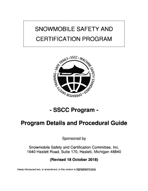 Fillable Online SNOWMOBILE SAFETY AND CERTIFICATION PROGRAM Fax Email ...