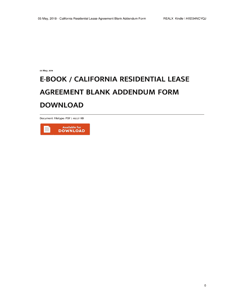 Fillable Online e-Book / California Residential Lease Agreement Blank ...
