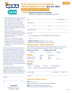 Fillable Online CLVS Production Exam and Hands-On Fax Email Print ...