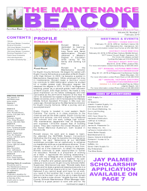 Fillable Online T he Monthly Newsletter of the North Carolina Public ...