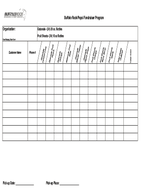 Pepsi Fundraiser - Fill Online, Printable, Fillable, Blank | pdfFiller