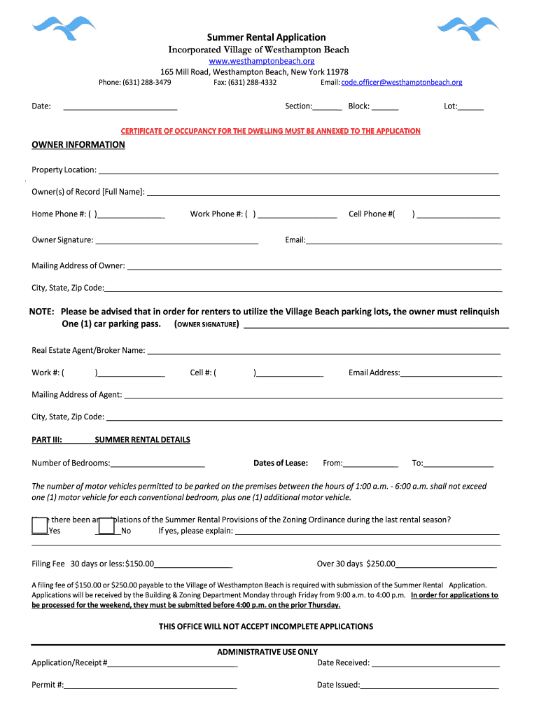 Fillable Online Updated Certificate of Occupancy Checklist and ...