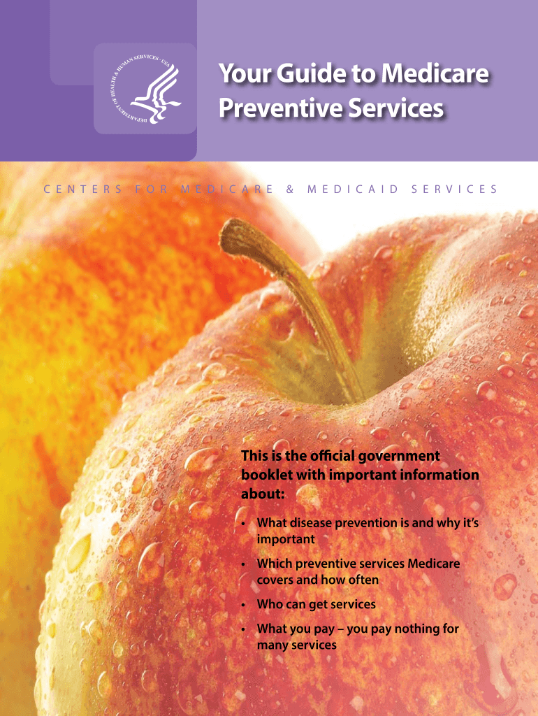 Fillable Online Your guide to Medicare preventive services. - Medicare ...
