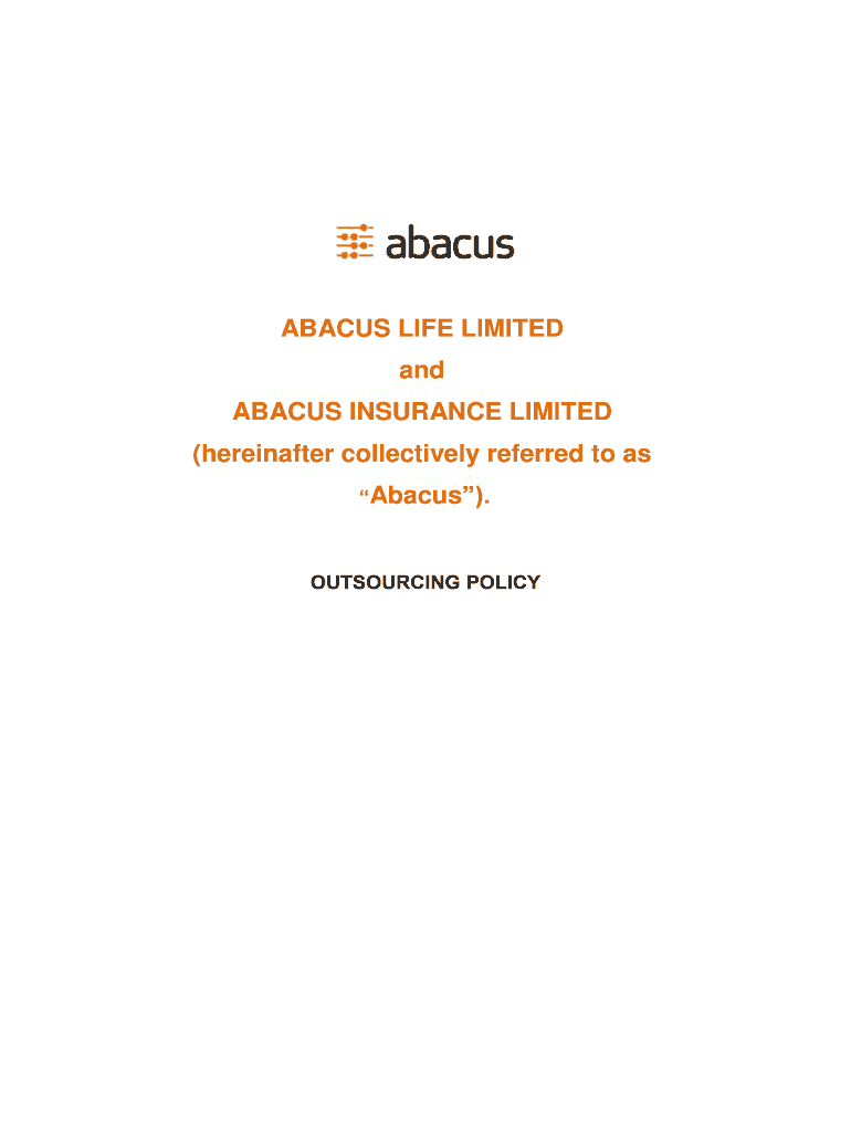 Fillable Online Abacus Customer Agreement Fax Email Print - pdfFiller
