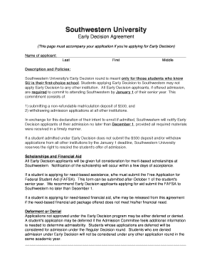 Fillable Online ED Agreement 2017 18 Fax Email Print - pdfFiller