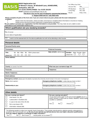Fillable Online BASIS Form Fax Email Print - pdfFiller