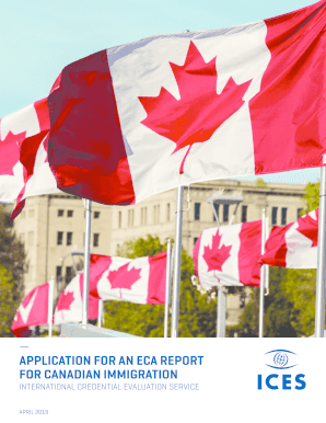 Fillable Online APPLICATION FOR AN ECA REPORT Fax Email Print - pdfFiller