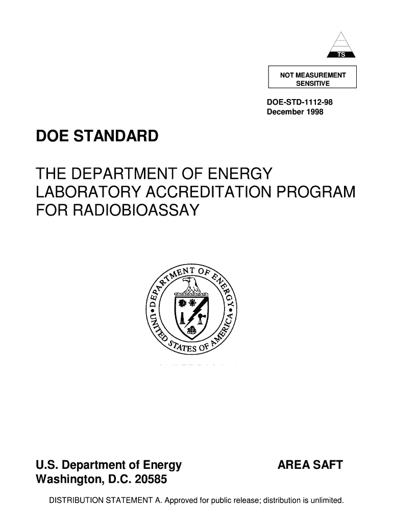 Fillable Online DOE-STD-1112-98 - DOE Idaho - Department of Energy Fax ...