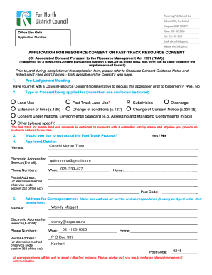 Fillable Online Resource Consent Form NSP - EPA NZ Fax Email Print ...