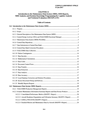 Fillable Online Introduction to the Maintenance Data System (MDS), MDS ...