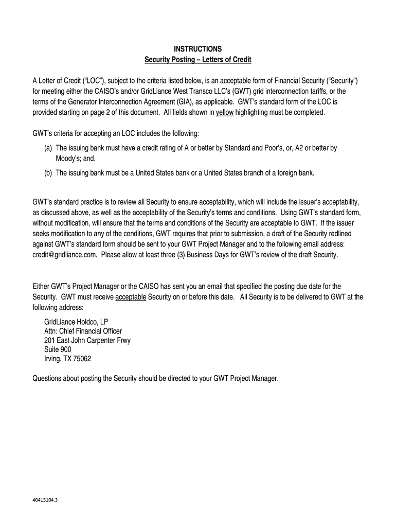 Sce Letter Of Credit - Fill Online, Printable, Fillable, Blank | pdfFiller