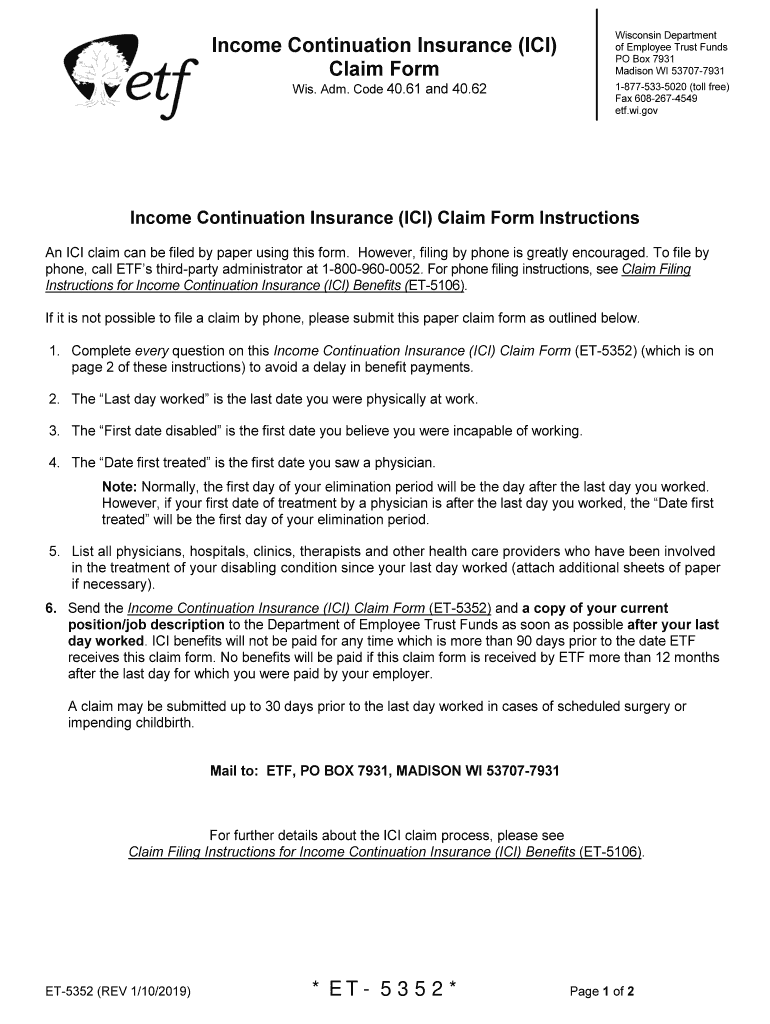 Fillable Online etf wi ATTACHMENT A - Wisconsin Department of Employee ...