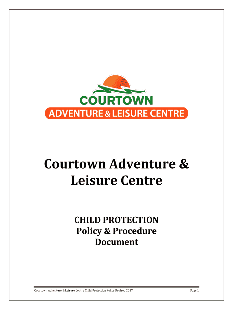 Fillable Online Sample Child Protection Policy and Procedure Template ...