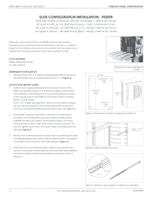 Fillable Online slide configuration installation - 9050tr - Virginia ...