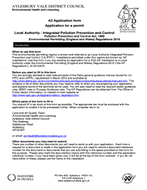 Fillable Online Integrated pollution prevention and control application ...