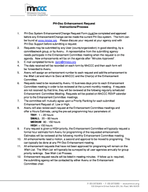 Fillable Online PH-Doc Enhancement request form instructions.doc Fax ...