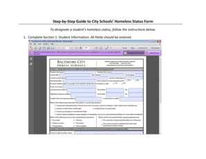 Fillable Online baltimorecityschools Step-by-Step Guide to City Schools ...