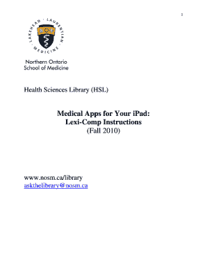 Fillable Online Health Sciences Library (HSL) Fax Email Print - pdfFiller