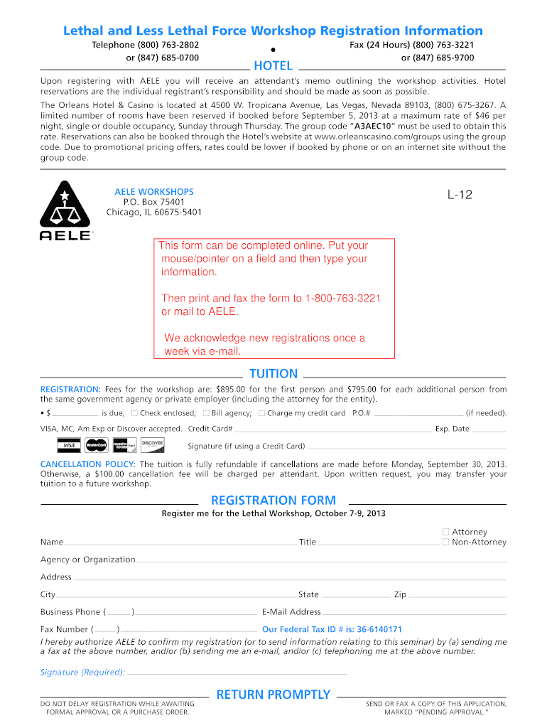 Fillable Online aele Lethal and Less Lethal Force - AELE's Home Page ...