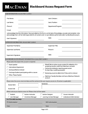 Macewan Blackboard - Fill Online, Printable, Fillable, Blank | pdfFiller