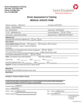Fillable Online Driver Assessment & Training Fax Email Print - pdfFiller