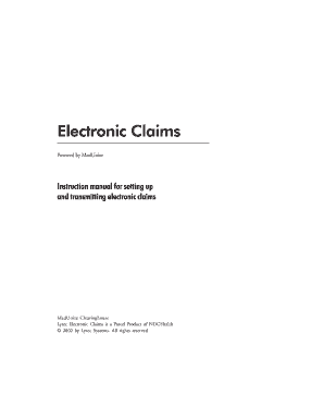 Fillable Online Electronic Claims - Lytec Fax Email Print - pdfFiller
