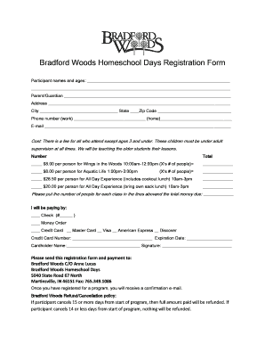 Fillable Online Participant names and ages: Fax Email Print - pdfFiller