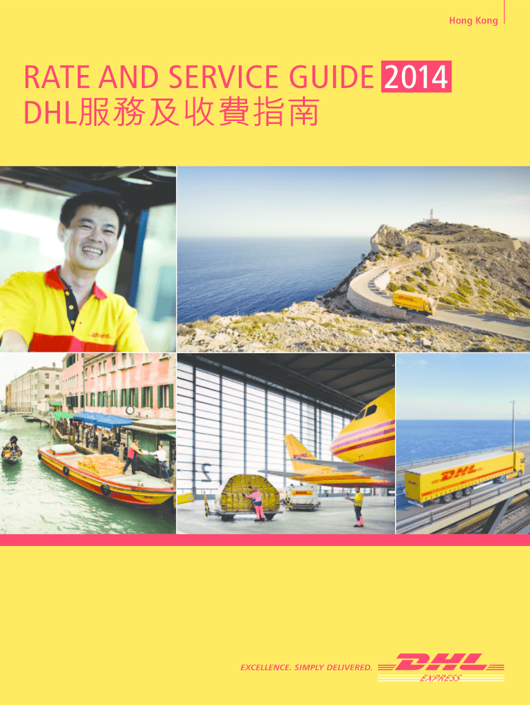 Fillable Online Hong Kong RATE AND SERVICE GUIDE 2014 DHL Fax Email ...
