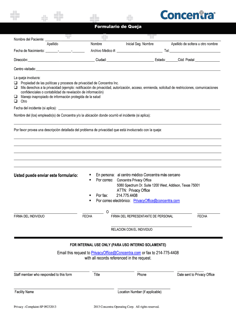 Fillable Online Usted puede enviar este formulario Email this request ...