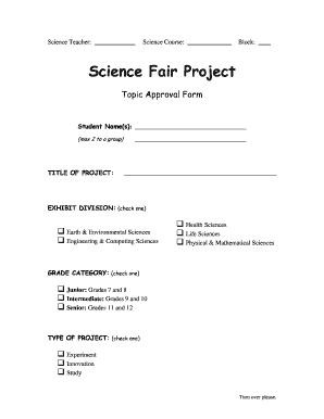 Fillable Online Topic Approval Form Fax Email Print - pdfFiller