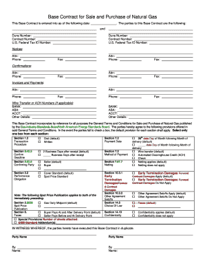 Fillable Online naesb Base Contract for Sale and Purchase of Natural ...