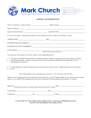 Fillable Online smcare AgentAuthorizationLetter.doc Fax Email Print ...