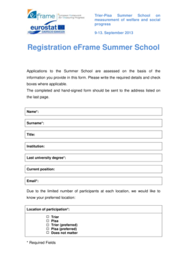 Fillable Online The LSE Summer School Application Form Fax Email Print ...