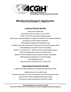 Fillable Online acgih Here - ACGIH - acgih Fax Email Print - pdfFiller