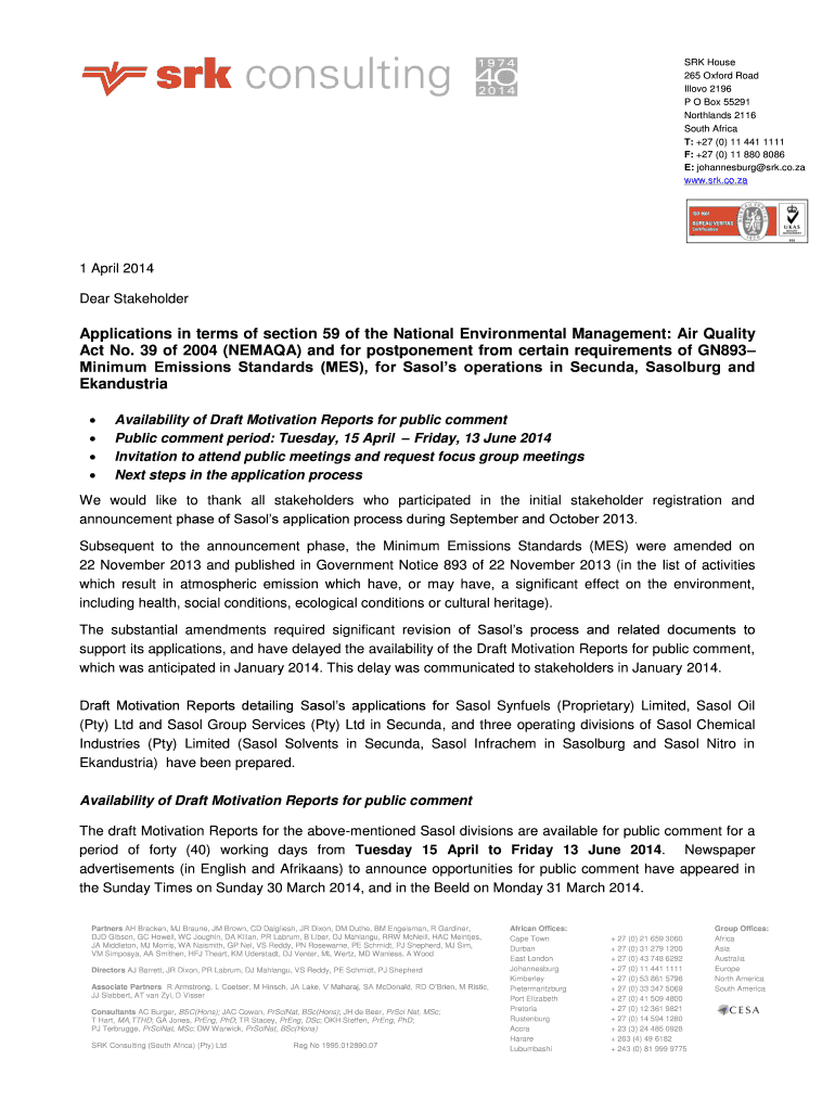 Fillable Online Applications in terms of section 59 of the National ...