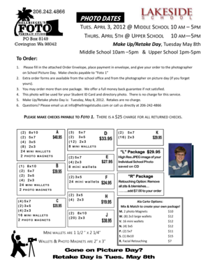 Fillable Online lakesideschool Order form - Lakeside School ...