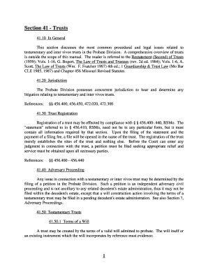 Fillable Online Section 41 - Trusts Fax Email Print - pdfFiller