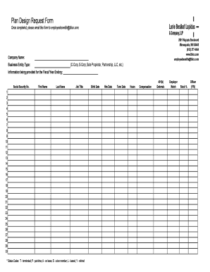 Fillable Online Plan Design Request Form Fax Email Print - pdfFiller