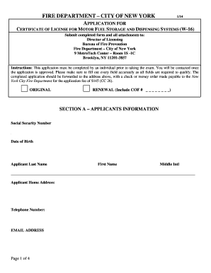 Fillable Online nycppf Application for Certificate of License for Motor ...